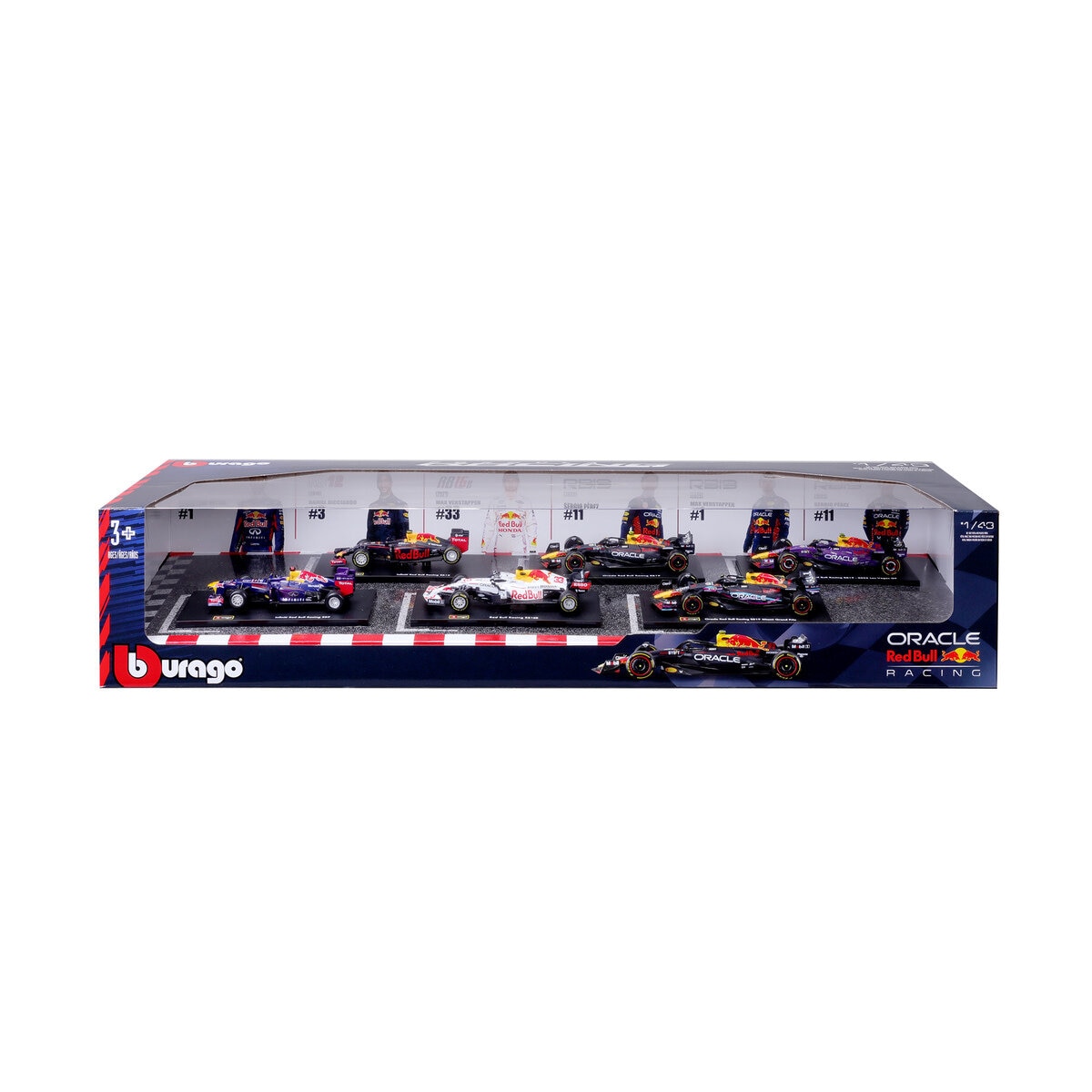 1:43 フォーミュラ1 ダイキャストカー 6個セット レッドブル 1:43 フォーミュラ1 ダイキャストカー 6個セット レッドブル